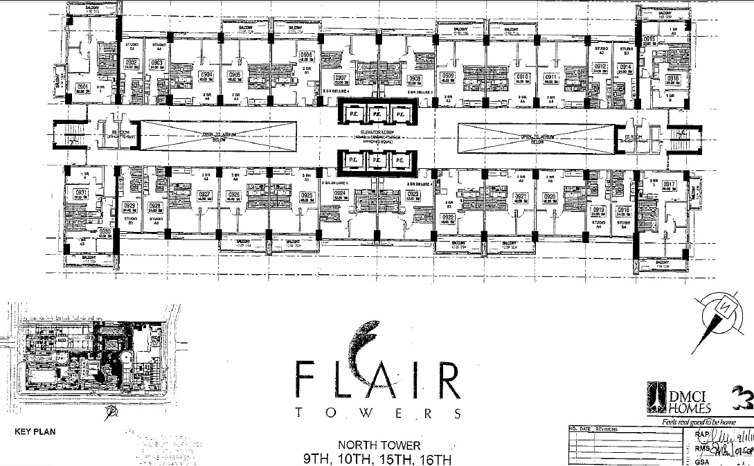 Flair Towers North Tower 9th 10th 15th 16th Floor Plan « Flair Towers